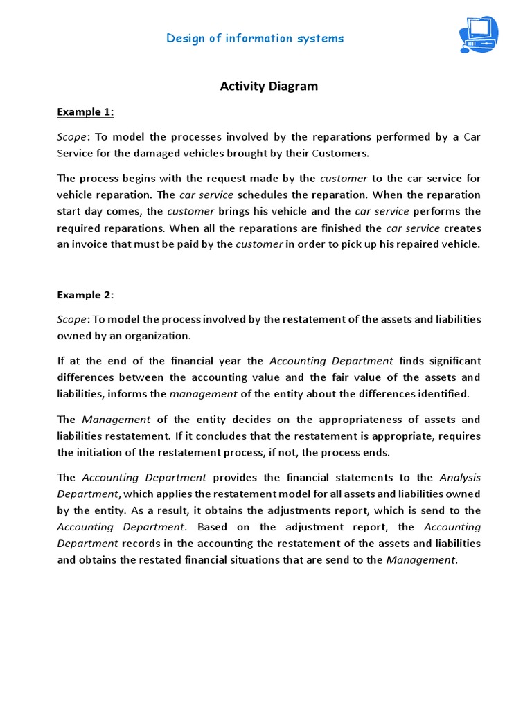 Activity Diagram - Case Studies | PDF