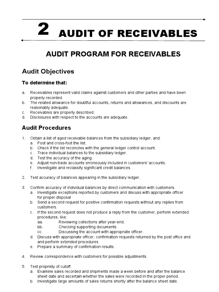 $600 Accounts Receivable Collection Audit | PDF | Bad Debt | Discounting