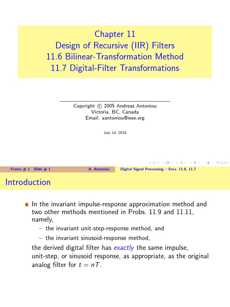 DSP ch11 S6,7P | PDF | Applied Mathematics | Signal Processing