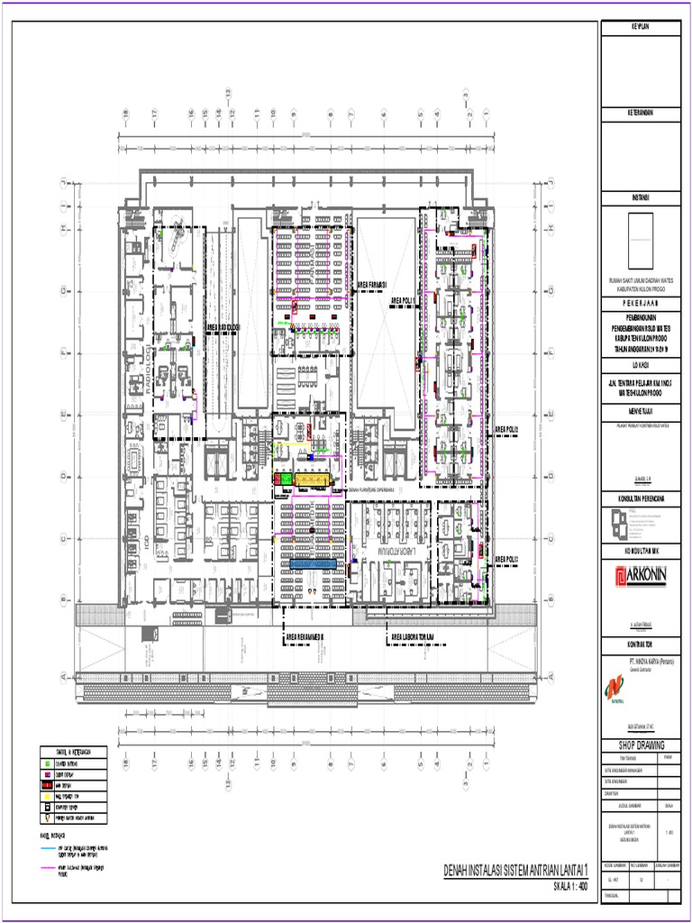 Denah Instalasi Sistem Antrian R1-LT 1 | PDF