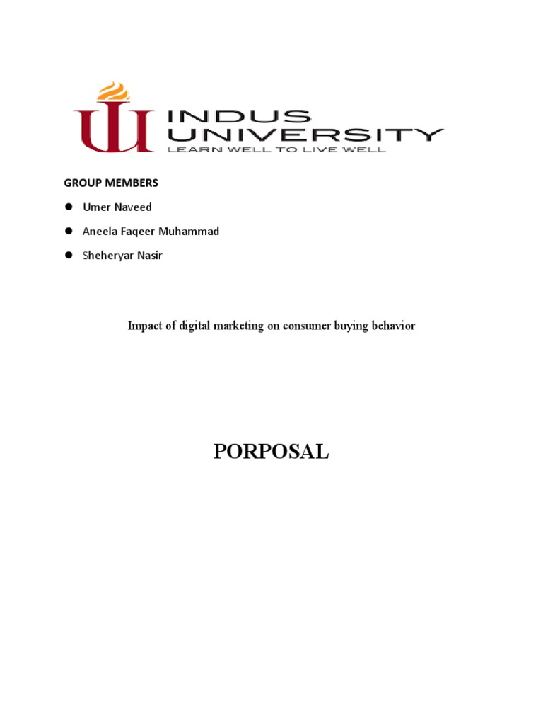 BRM Proposal Final | Download Free PDF | Online Shopping | Digital Marketing