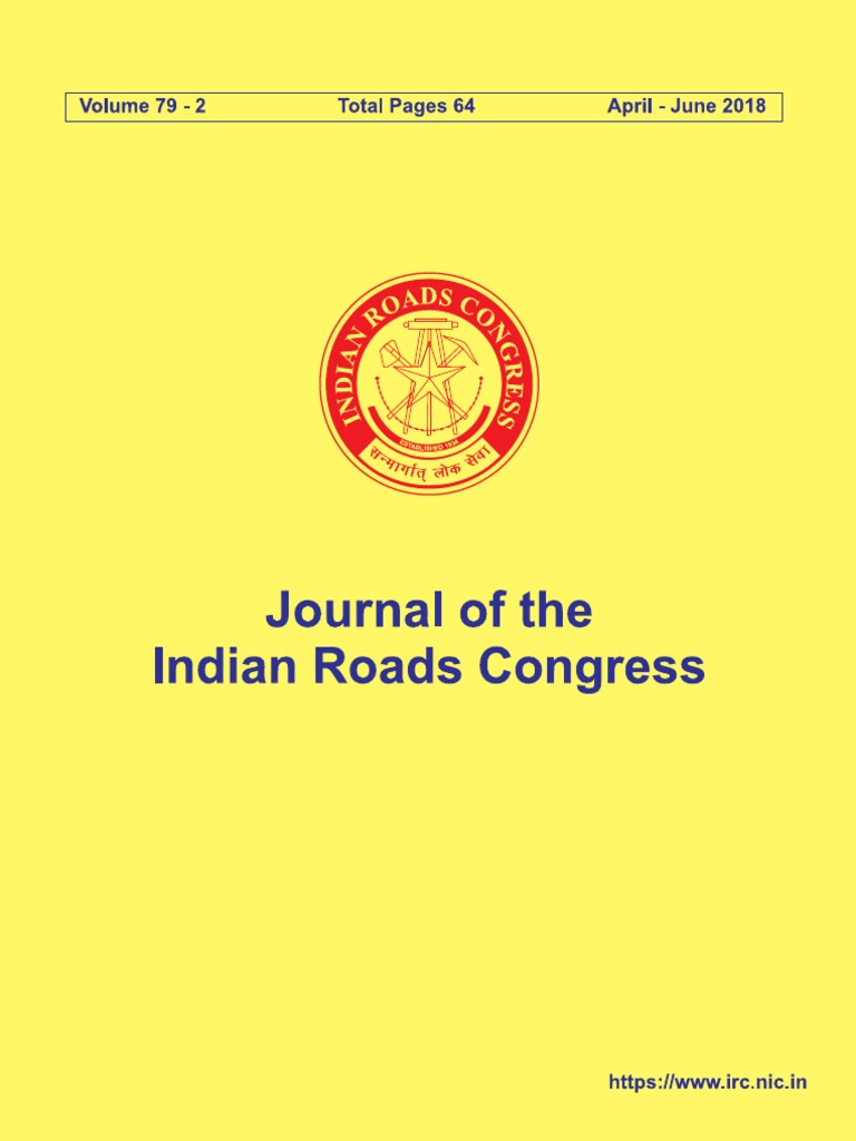 Journal of The IRC-79 Part 2 PDF | PDF | Road Surface | Traffic
