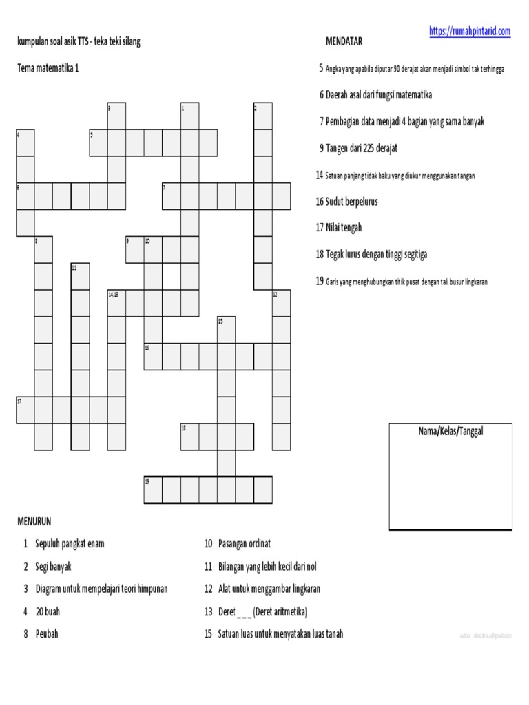 Tts Matematika 1 | PDF