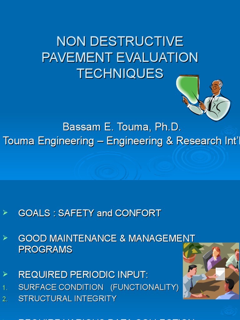 Non Destructive Pavement Evaluation Techniques | PDF | Transportation ...