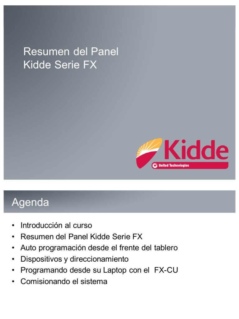 01 - FX - Kidde - FX - Series - Panel - Overview r4 Español | PDF ...