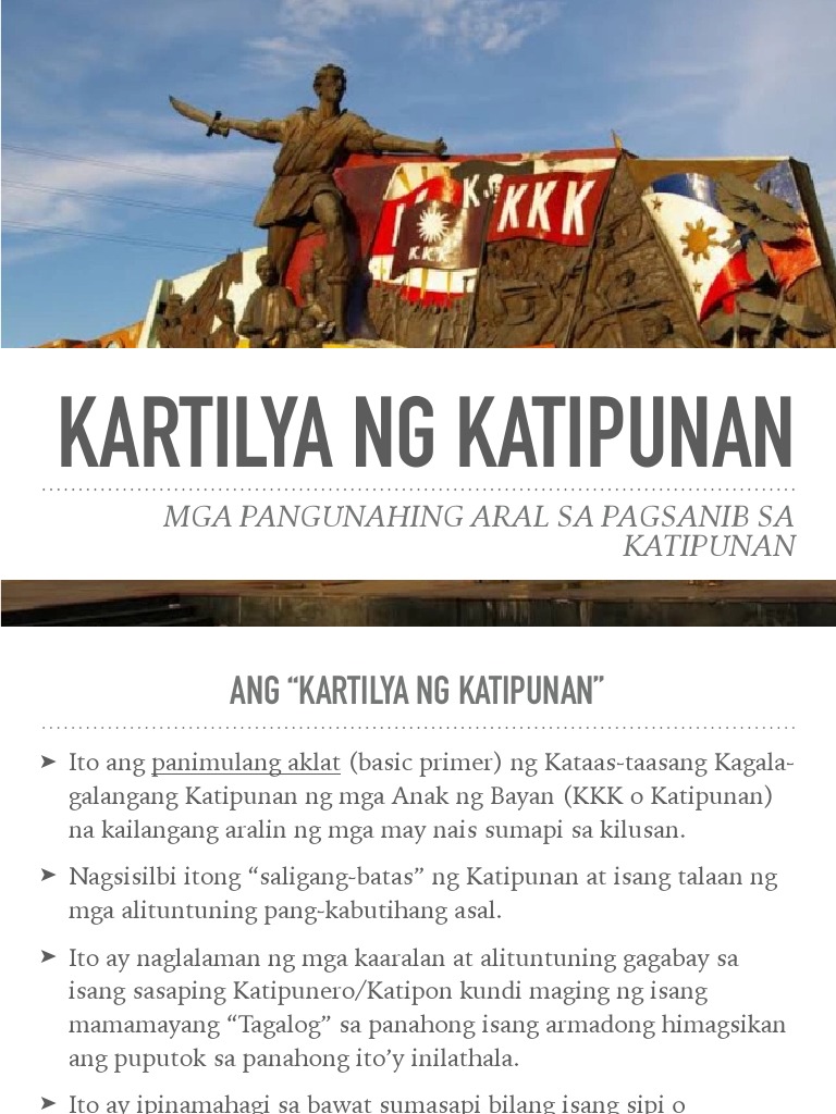 Kartilya NG Katipunan PDF | PDF