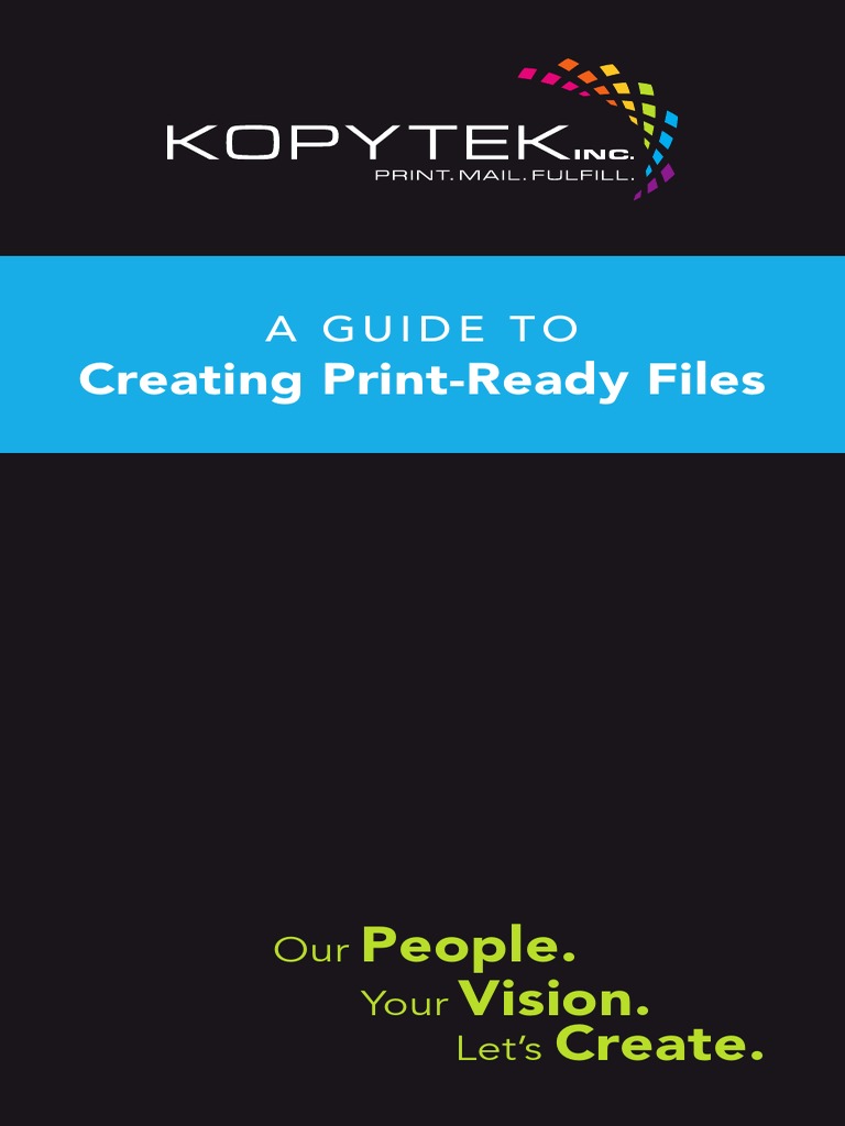 Creating Print Ready Files - 2014 - Web 1 PDF | PDF | Rgb Color Model ...