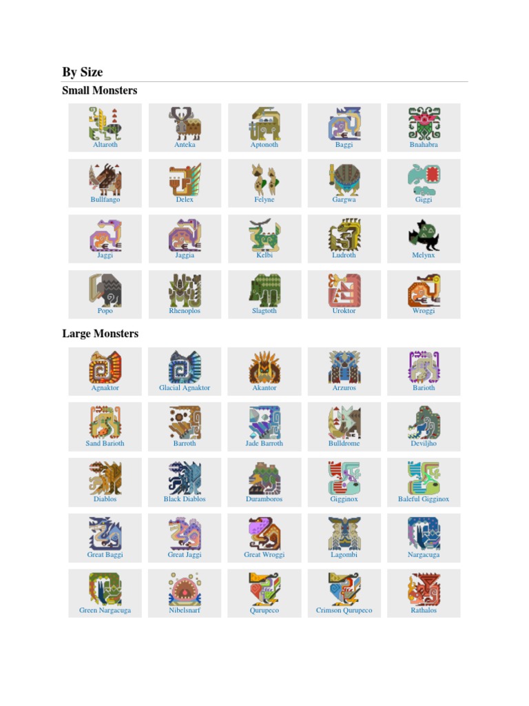 MHP3rd Monster LOGO | PDF