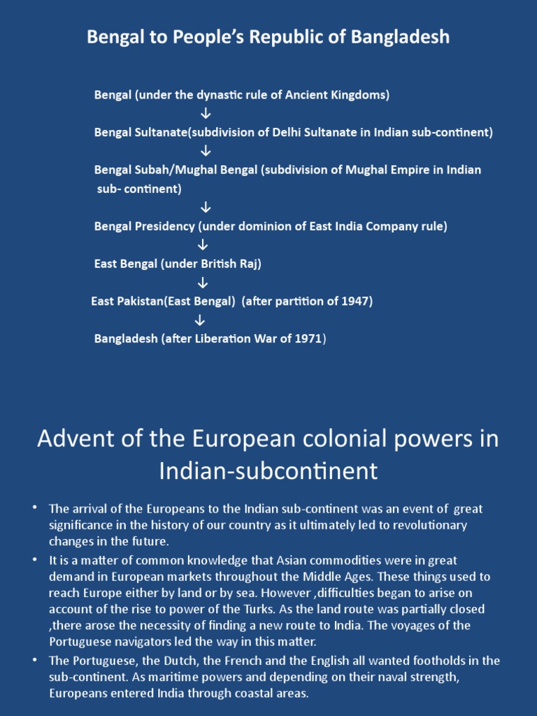History of Bengal to Bangladesh | PDF | East India Company | Bangladesh