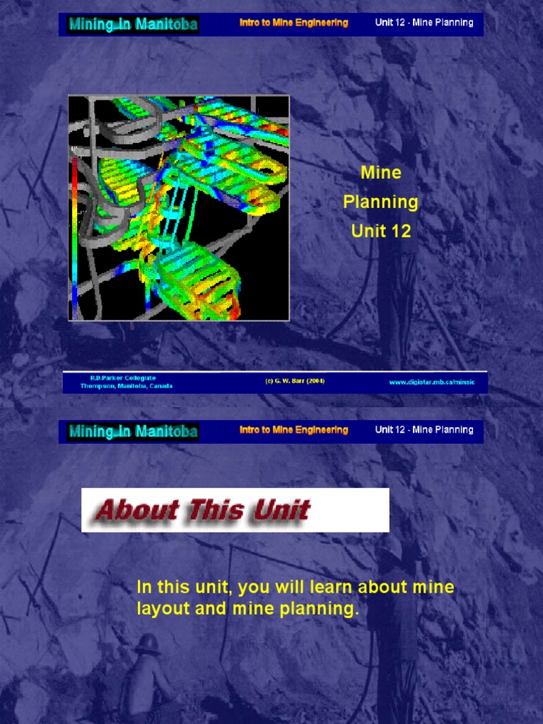 12mine Layout | PDF | Mining | Nature