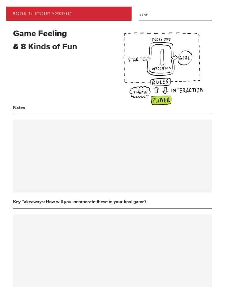 Game Feeling & 8 Kinds of Fun: Notes | PDF