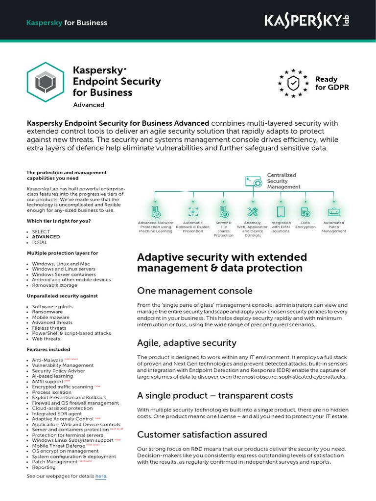 Adaptive Security With Extended Management & Data Protection | PDF ...
