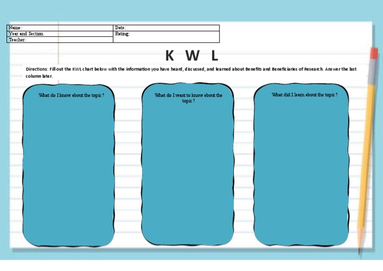 KWL Chart on Research Benefits | PDF