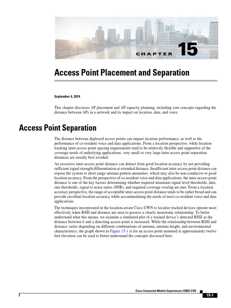 Access Point Placement and Separation | PDF | Wireless Access Point ...