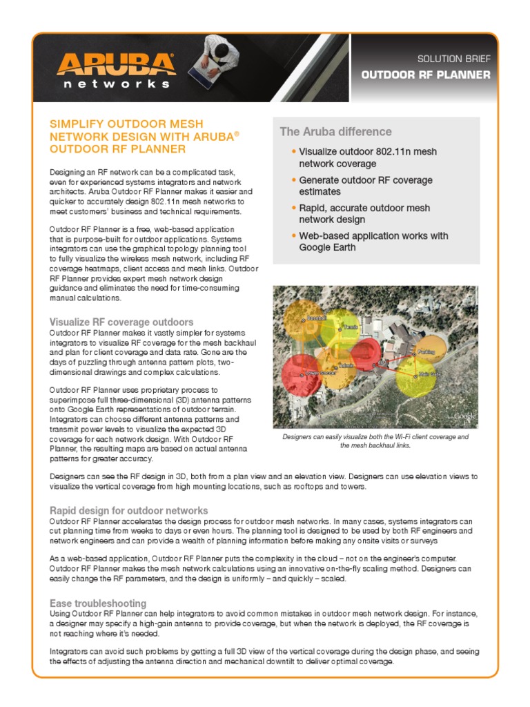 Simplify Outdoor Mesh Network Design With Aruba Outdoor RF Planner ...