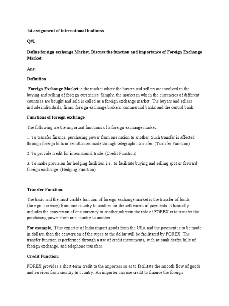 International Business Assignment No 1 | Download Free PDF | Foreign ...