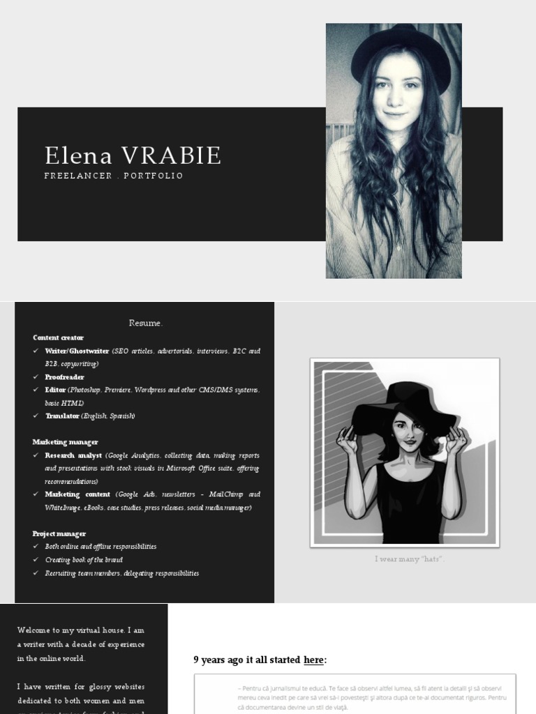 Elena Vrabie Freelance Writer Portfolio 2019 | PDF | Communication ...