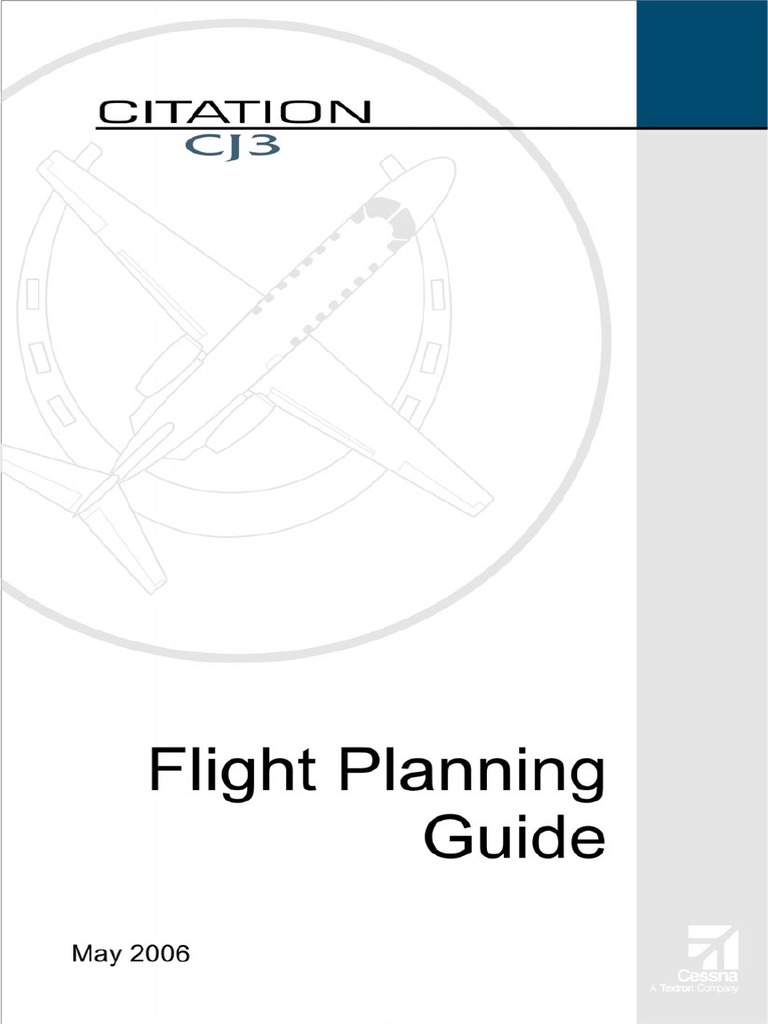 Cessna CJ3 Flight Planning Guide | PDF | Takeoff | Runway