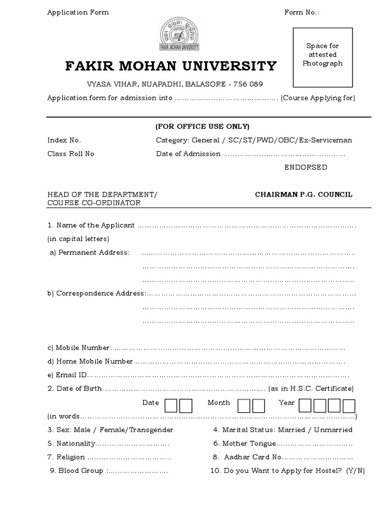 Application Form 2020 2021 | PDF | Academic Degree | Educational ...