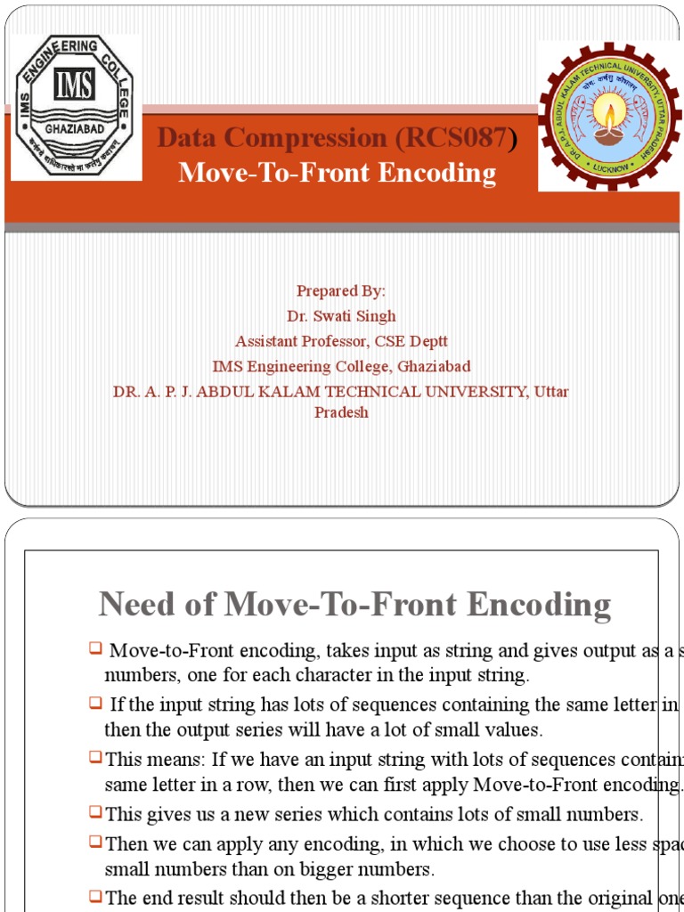 Decoding Data with Move-To-Front: Reconstructing a String through List ...