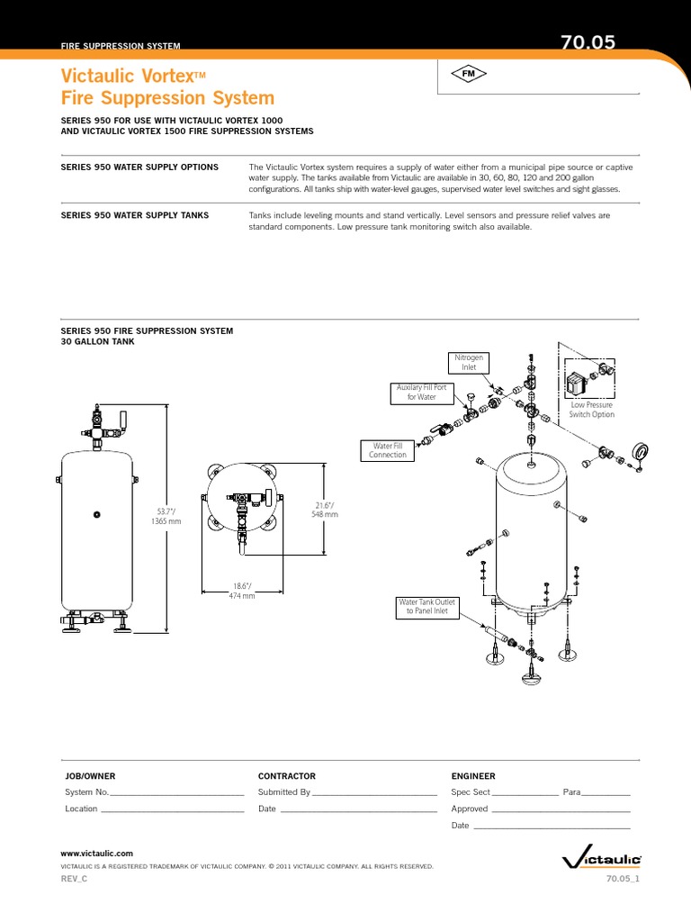Victaulic Vortex Fire Suppression System | PDF | Manufactured Goods ...