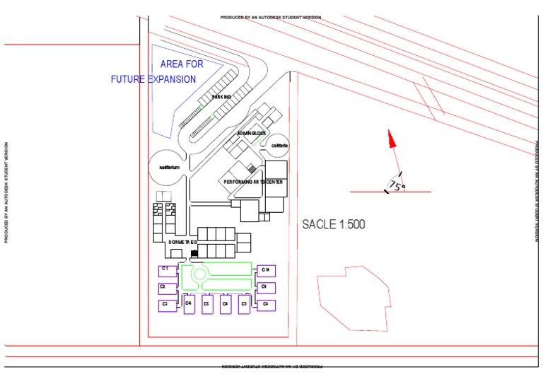 Area For Future Expansion: SACLE 1:500 | PDF