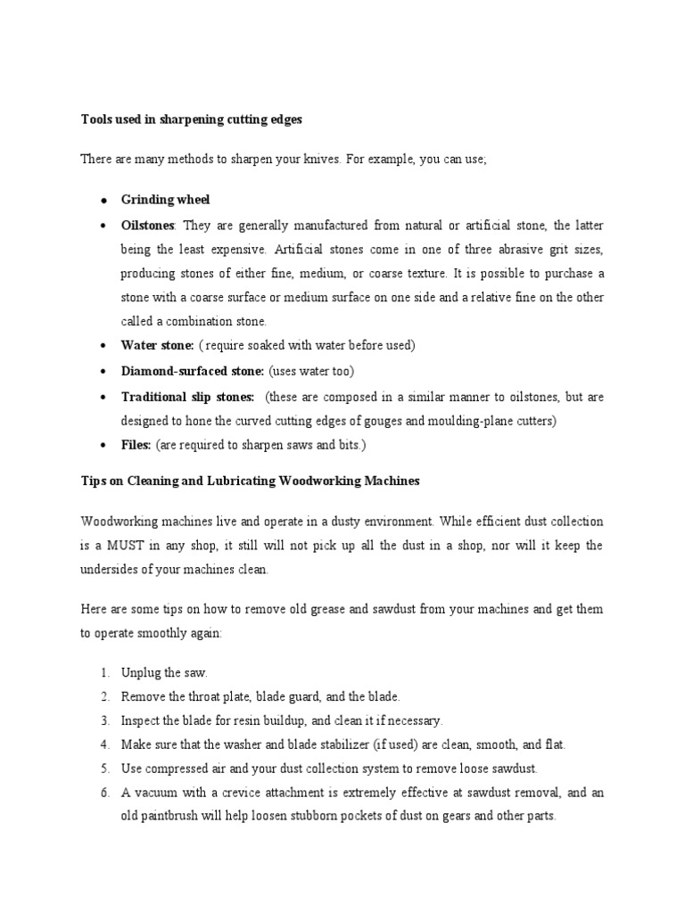 Form 5 Construction Notes | PDF | Abrasive | Woodworking