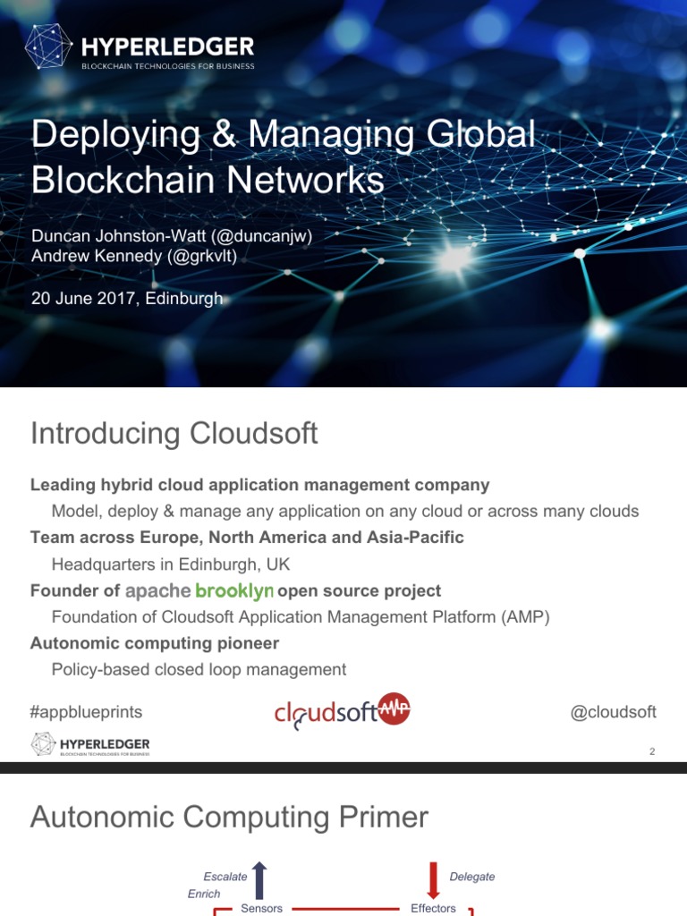 Hyperledger in Action - Deploying and Managing Global Blockchain Networks | PDF | Distributed ...