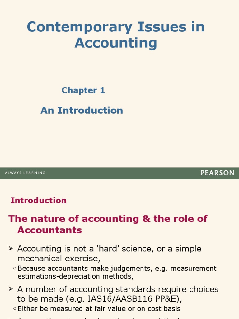 Contemporary Issues in Accounting: An Introduction | PDF | Theory ...