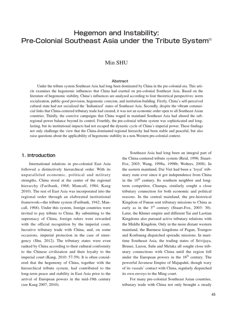 Hegemon Print PDF | PDF | Hegemony | Southeast Asia