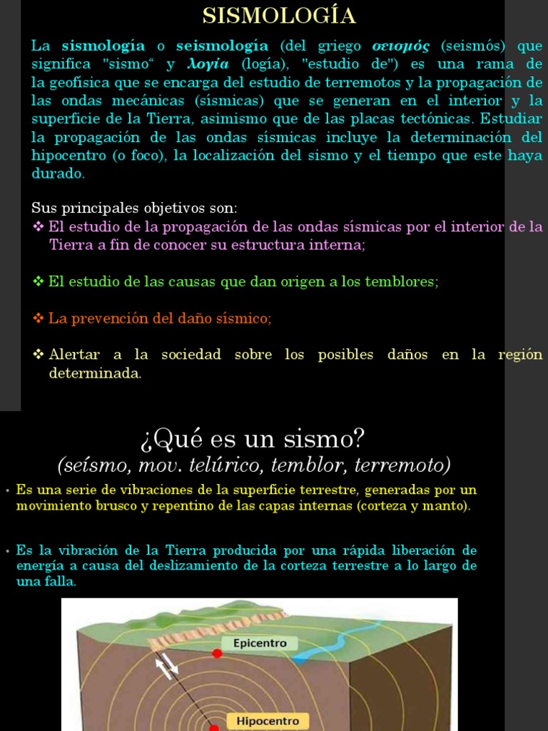 SISMOLOGIA | PDF | Temblores | Estructura de la tierra