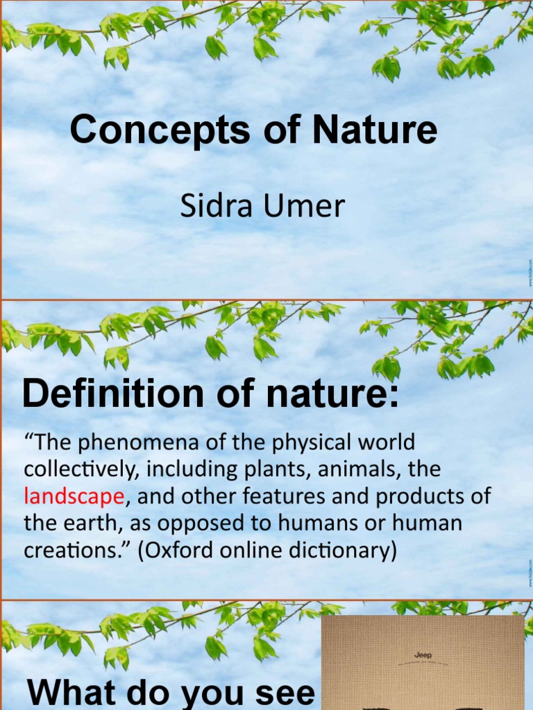 Concepts of Nature-First P | PDF | Social Science