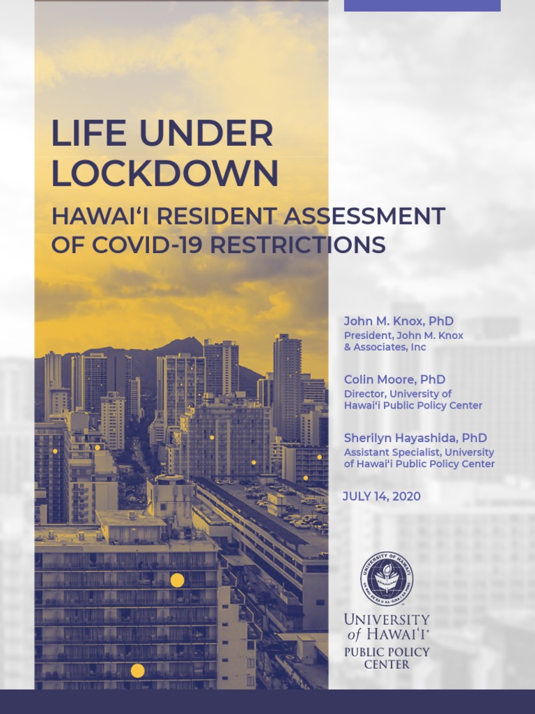 UHPPC Hawaii Resident Assessment | PDF | Hawaii | Survey Methodology