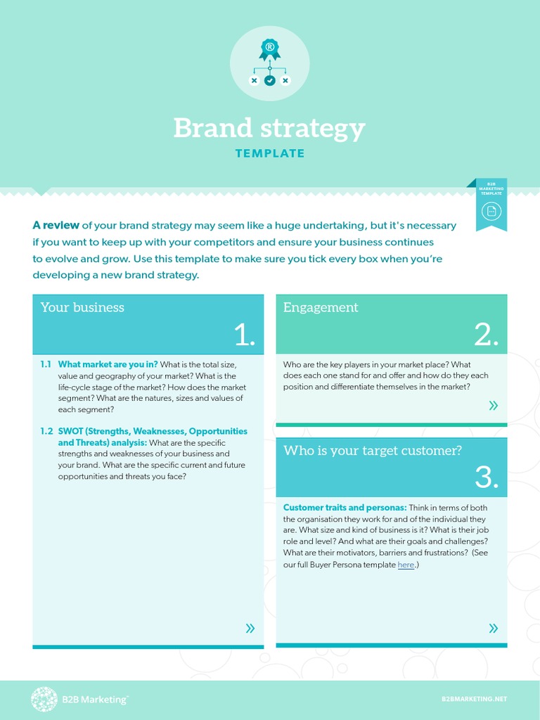 b2b Marketing Brand Strategy Template | PDF | Brand | Media Manipulation