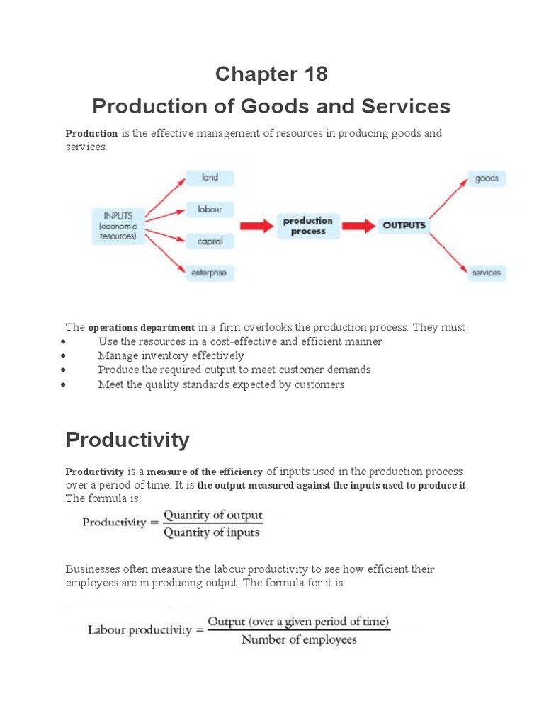 Production of Goods and | PDF | Economic Sectors | Industries
