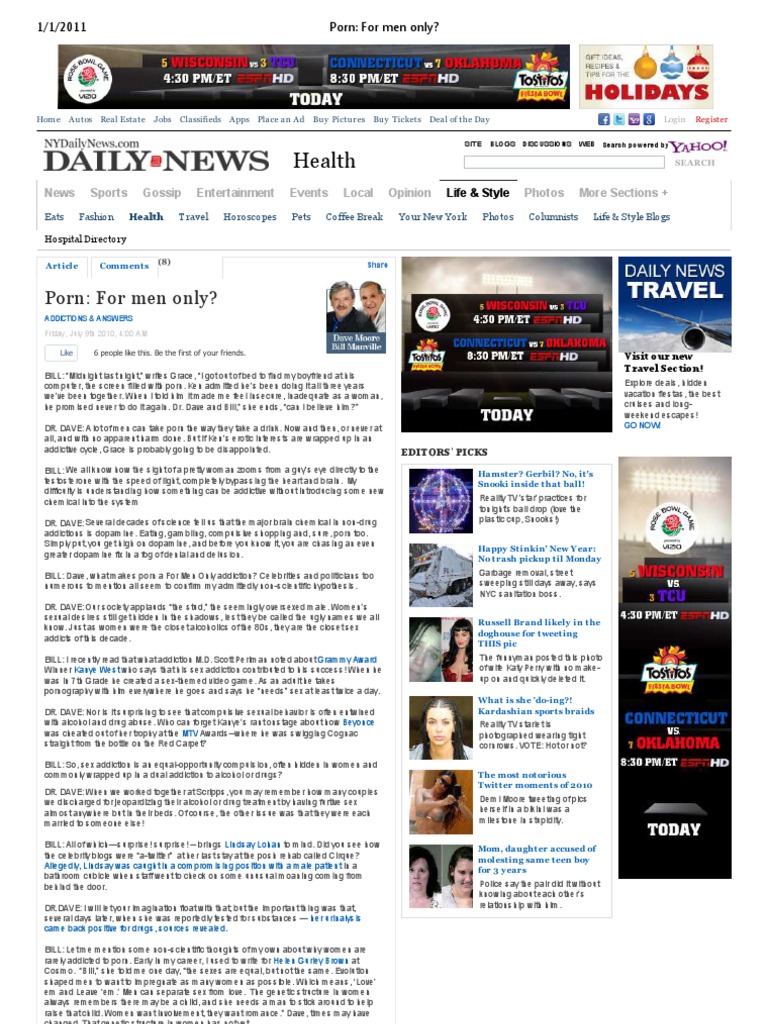 Addictions & Porn - For Men Only | PDF | Sexual Addiction | Society