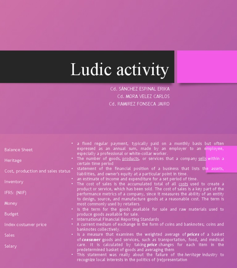 Ludic Activity of Presupuest | PDF