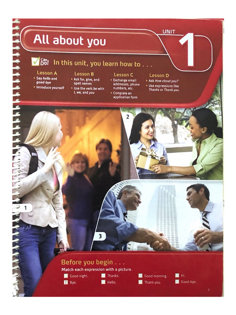 Touchstone 1 - Unit 1 - Student's Book | PDF