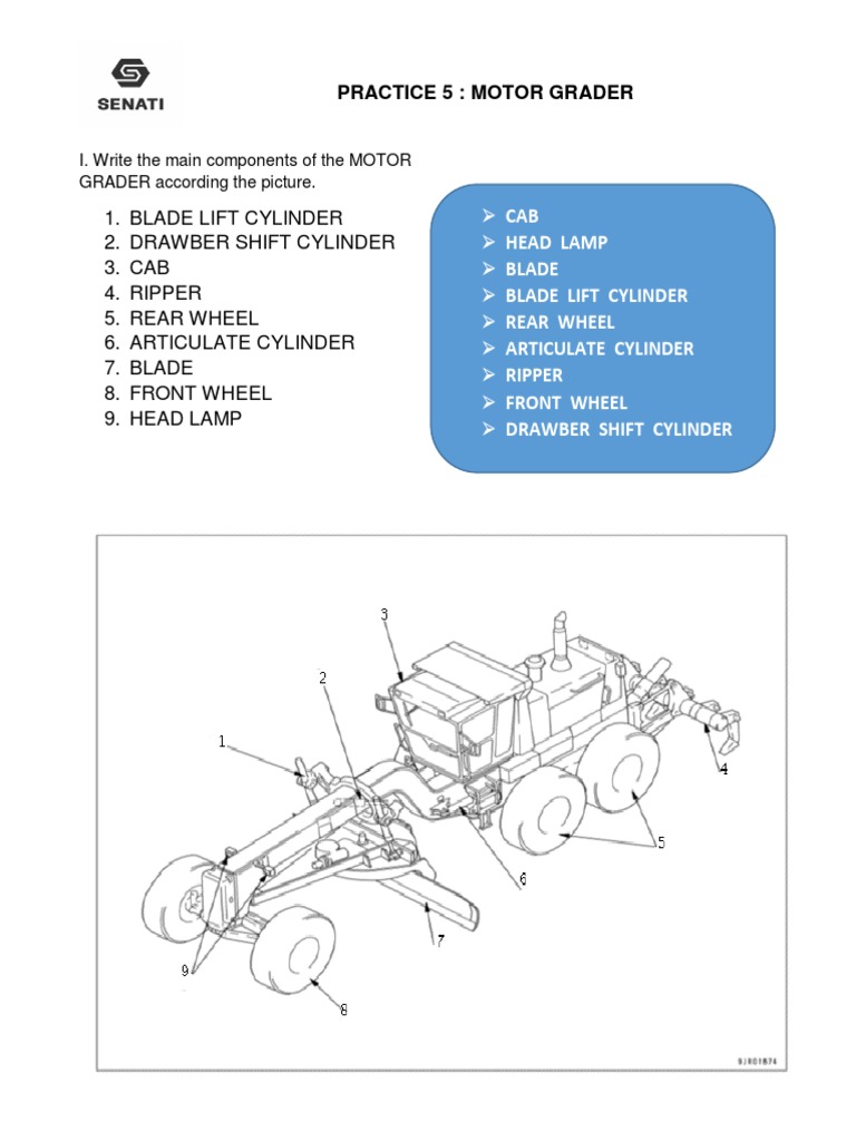 Motor Grader Component Overview | PDF | Technology & Engineering