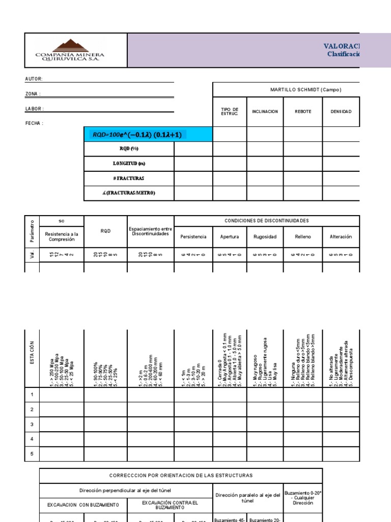 Formato RMR 89 | PDF | Naturaleza