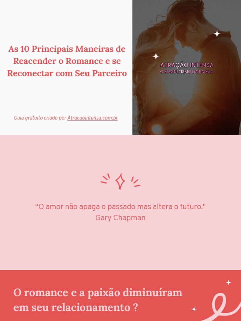 As 10 Principais Maneiras de Reacender o Romance e Se Reconectar Com Seu Parceiro PDF | PDF