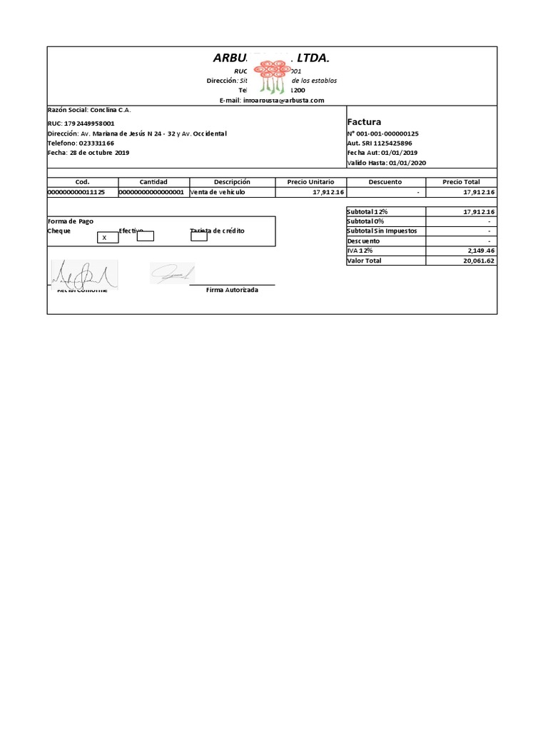 AUDI | PDF | Factura | Servicios financieros