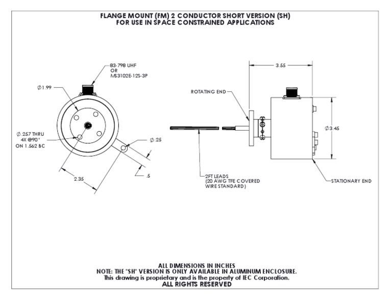 Flange Mount - Fma 2 Uhf 2FT SH | PDF