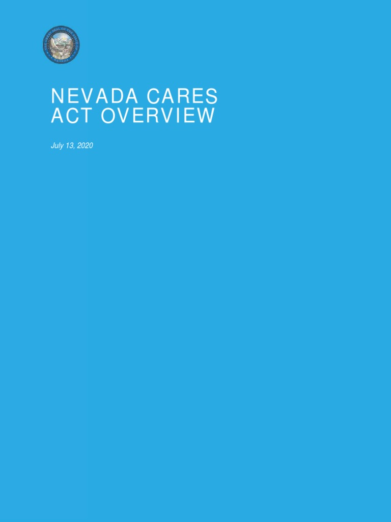 Nevada CARES Act Overview | PDF | Centers For Disease Control And ...