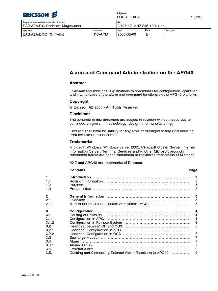 Alarm and CMD On APG40 | PDF | Input/Output | System Software