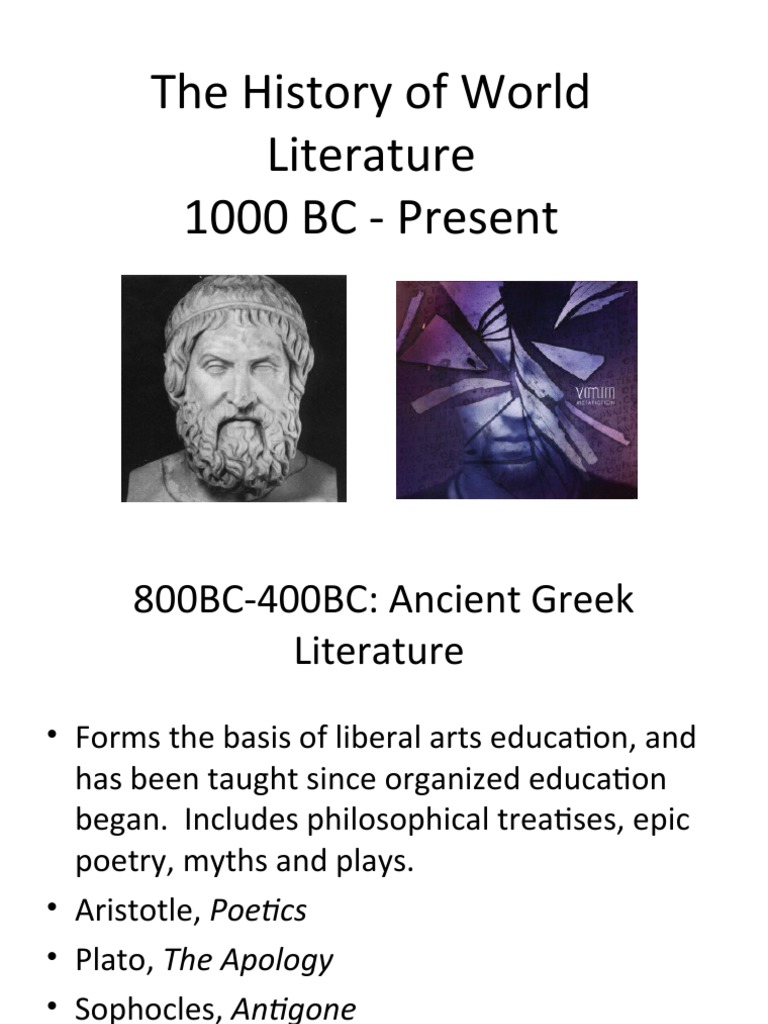 History of World Literature Overview | PDF | Beat Generation | Poetry