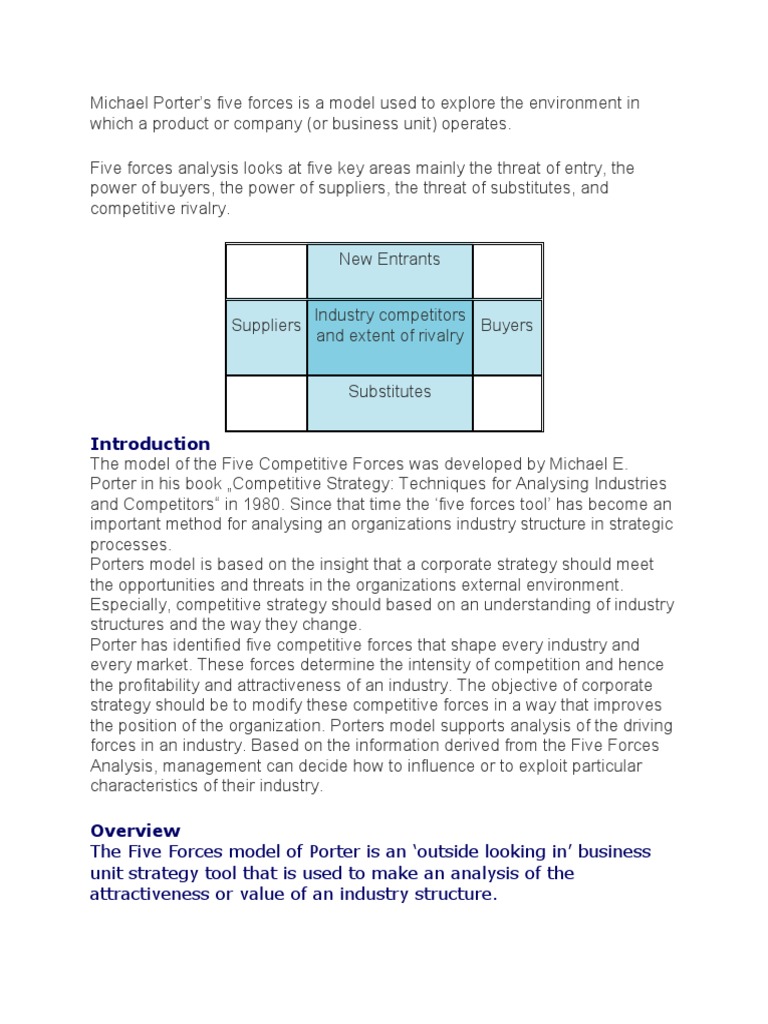 Michael Porter | PDF | Strategic Management | Competition