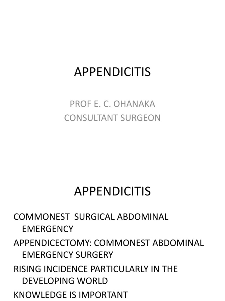 A Comprehensive Guide to Appendicitis: Anatomy, Pathology, Clinical ...