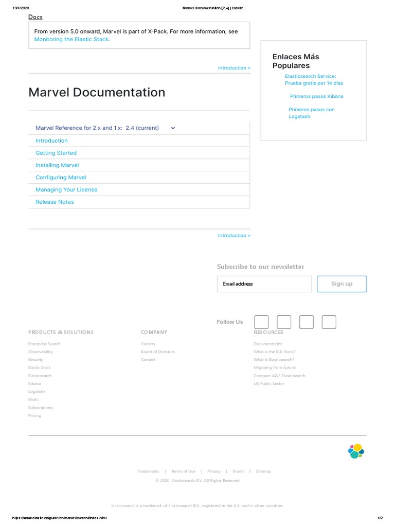 Marvel Documentation (2.4) - Elastic | PDF | Intellectual Works | Software