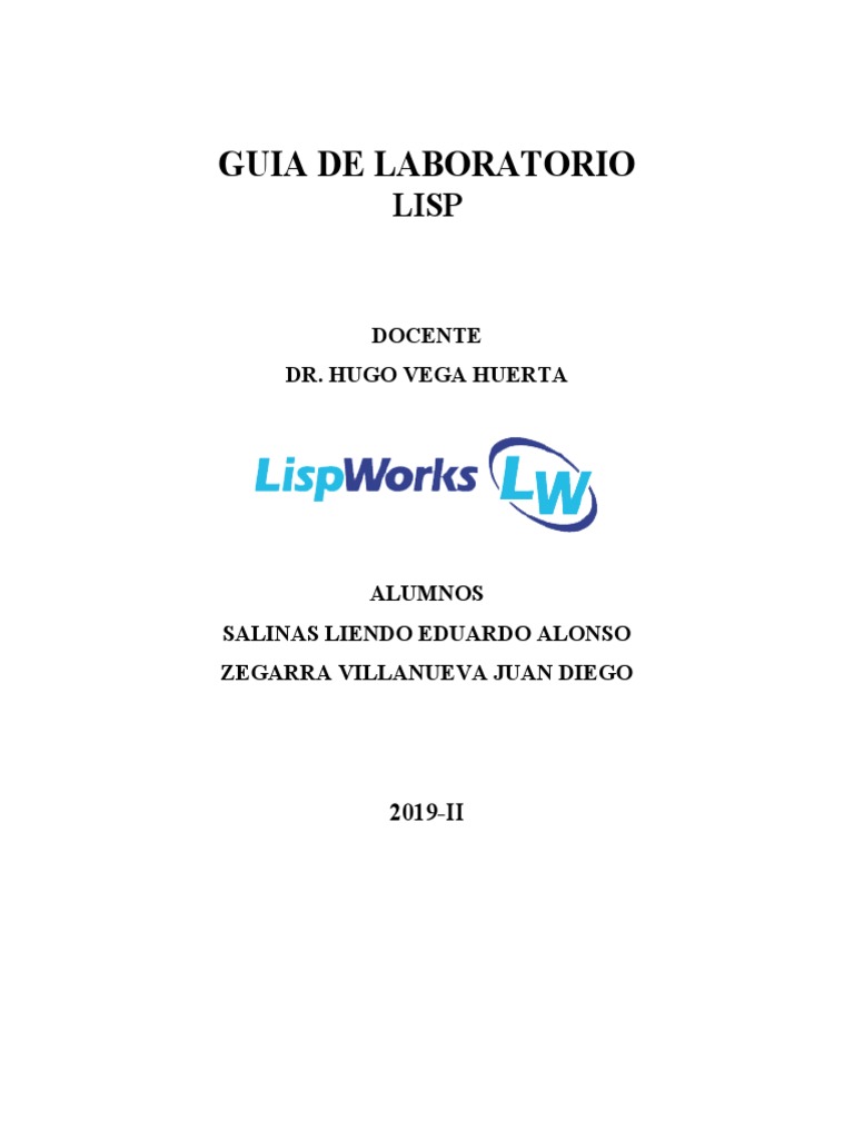 Guía introductoria al lenguaje de programación LISP | PDF | Lenguaje de ...